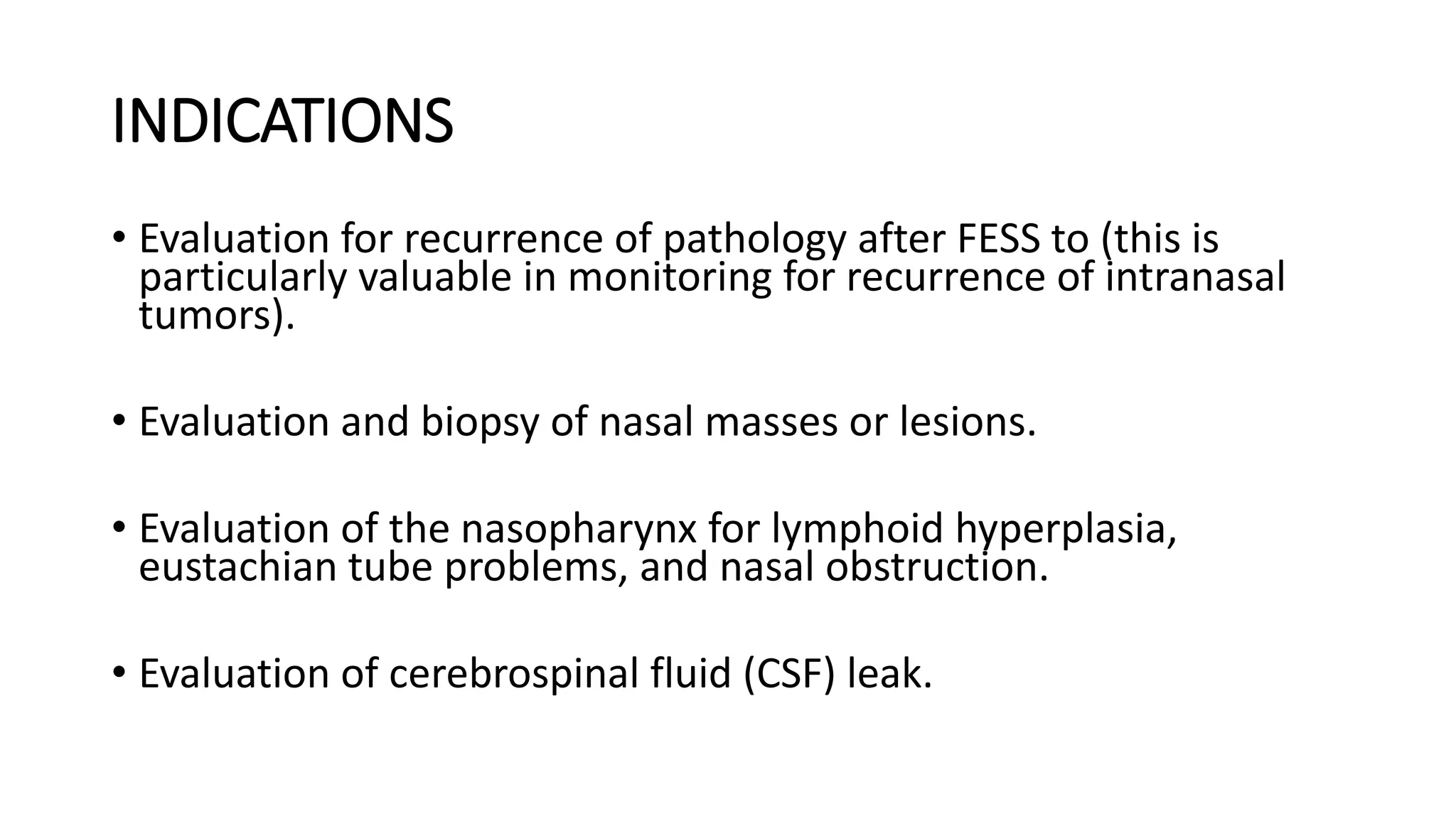 Diagnostic nasal endoscopy | PPTX