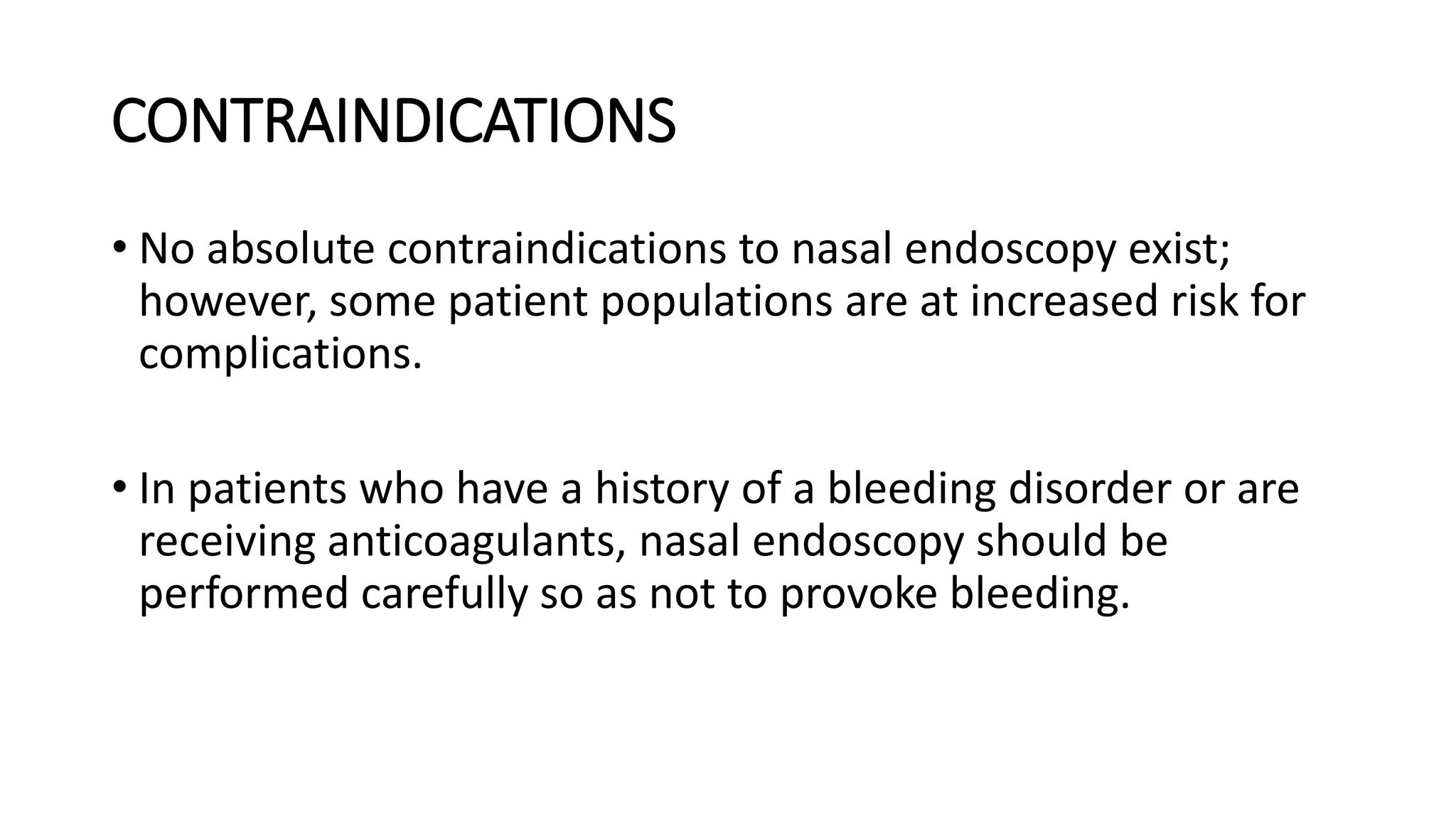 Diagnostic nasal endoscopy | PPTX