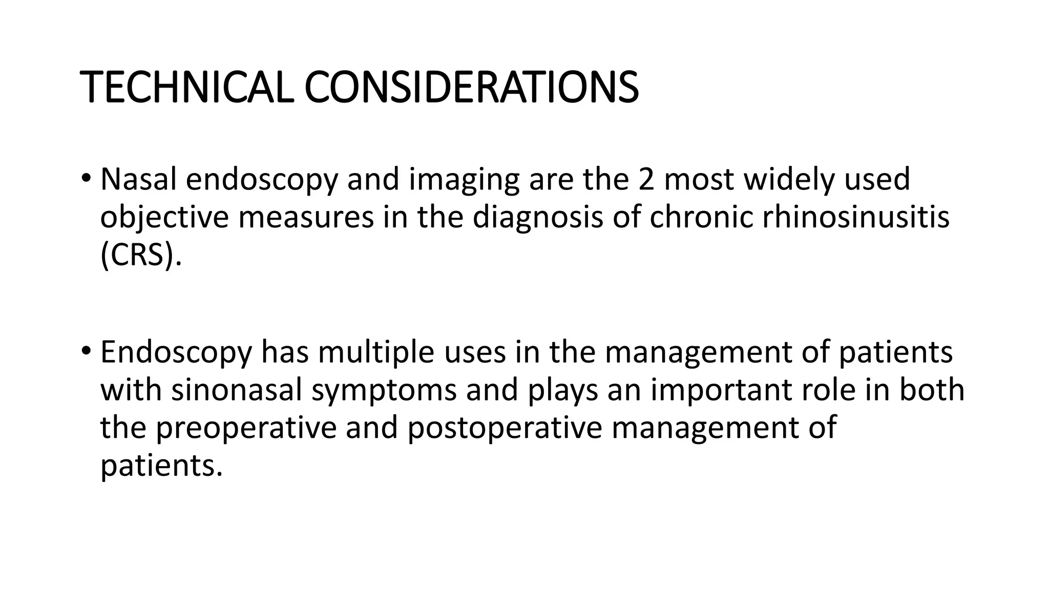 Diagnostic nasal endoscopy | PPTX