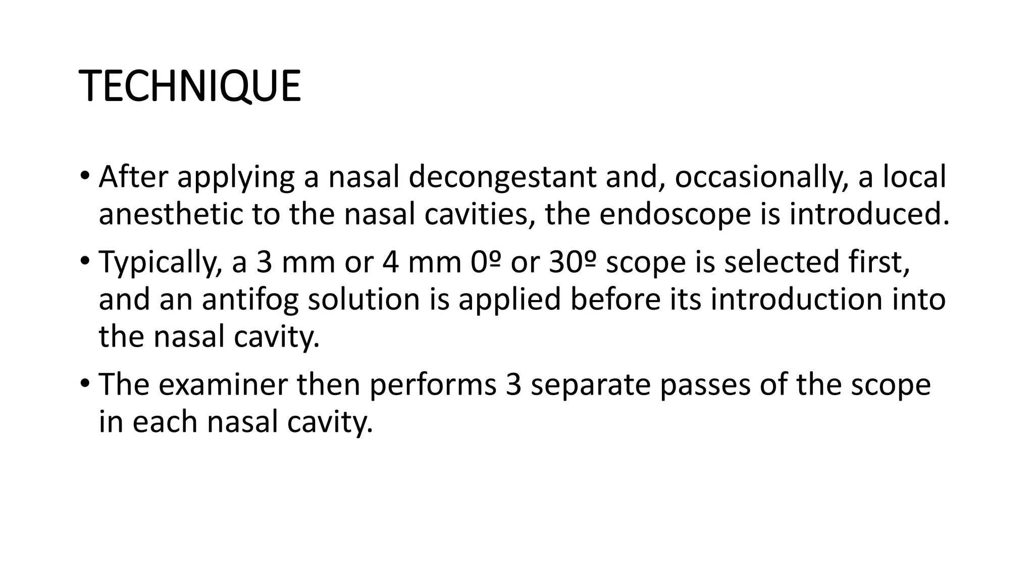Diagnostic nasal endoscopy | PPTX