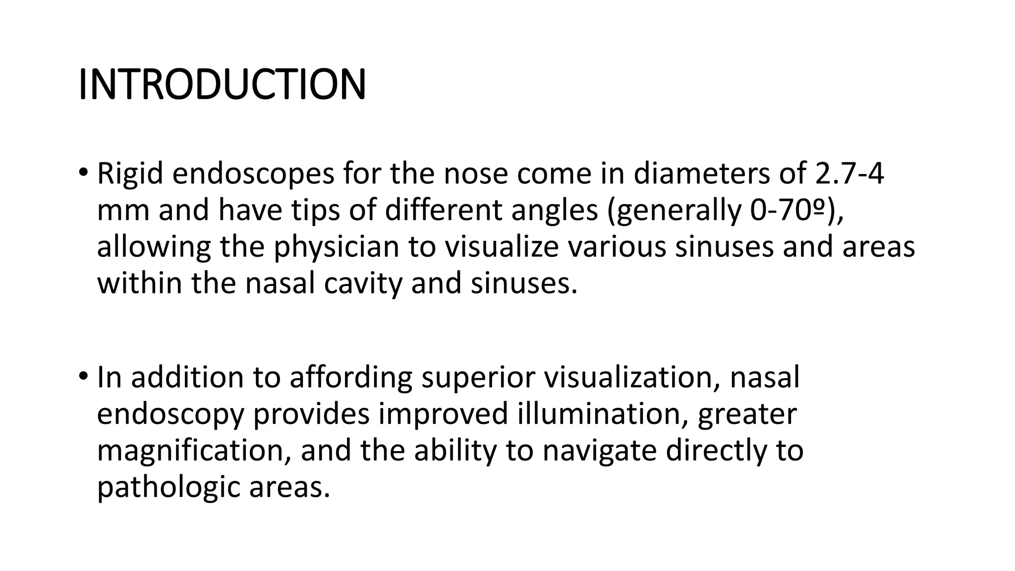 Diagnostic nasal endoscopy | PPTX