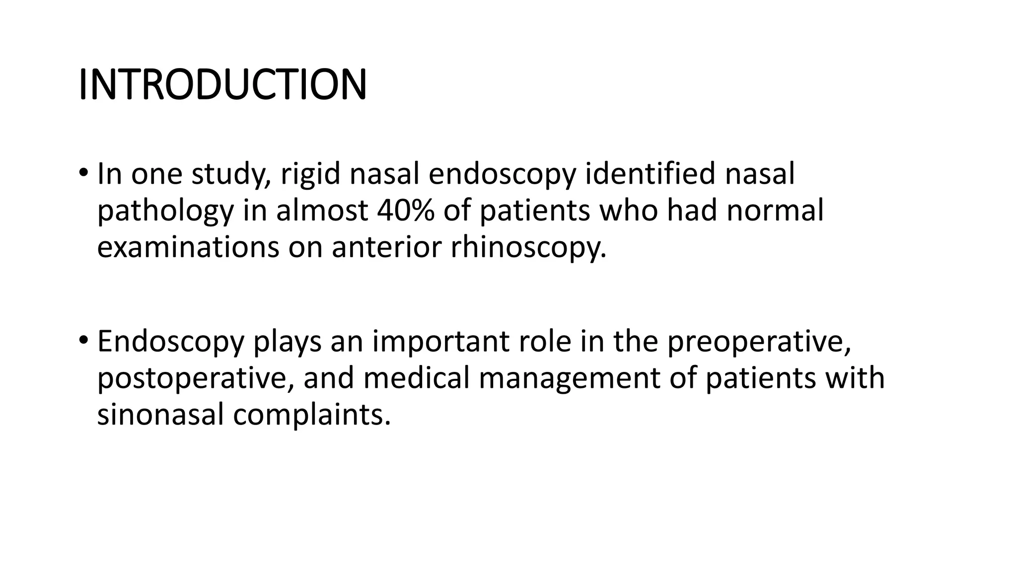 Diagnostic nasal endoscopy | PPTX