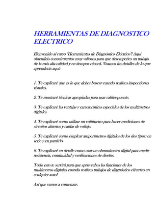 Diagnostico de-sistema-electronico-automotriz | PDF