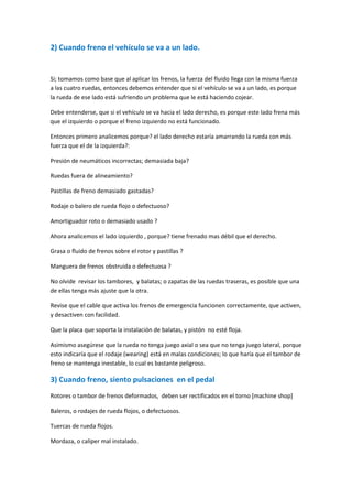 Diagnostico de frenos (parte 2) | PDF