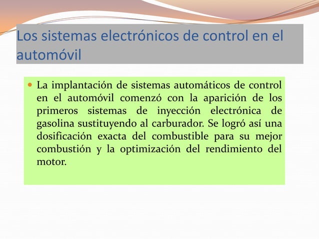 Diagnostico del modulo de control electronico | PPTX