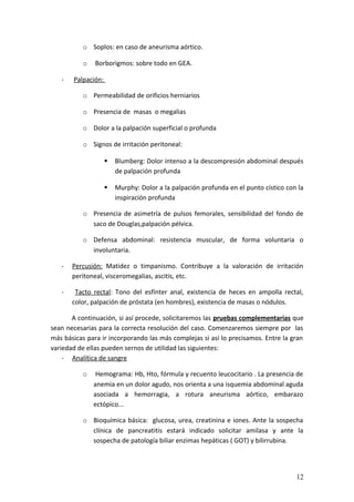 (2015-04-14) DIAGNÓSTICO DIFERENCIAL DEL DOLOR ABDOMINAL EN URGENCIAS ...