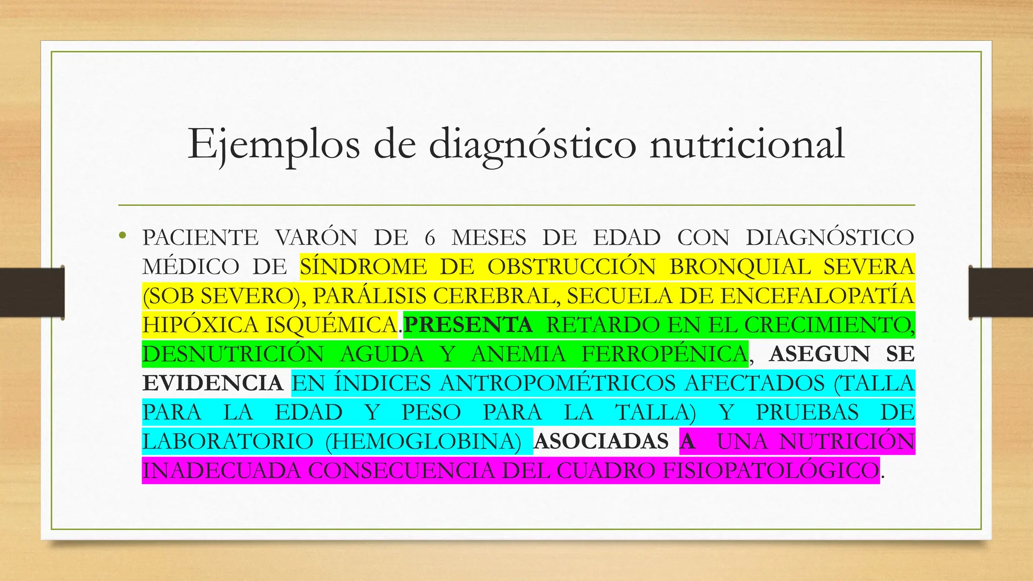DIAGNOSTICO NUTRICIONAL EN SALUD NUTRICIONAL | PPTX