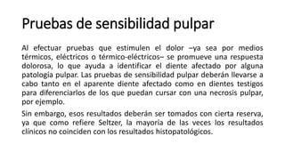 Diagnostico pulpar | PPTX