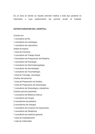 Diagnostico situacional hospital leon becerra milagro jos | DOCX