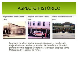 Diagnostico situacional sala A1 Hospital Roberto Gilbert Elizalde | PPTX
