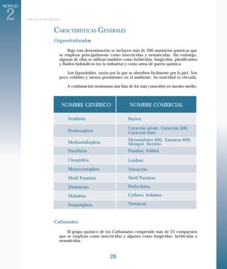 Organofosforados: Diagnostico tratamiento y prevención de ...