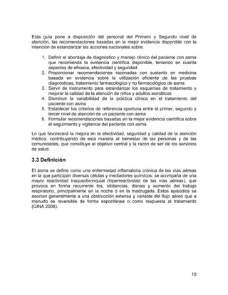 Diagnostico y tratamiento del asma guias imss | PDF