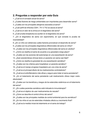 Diagnostico y tratamiento del asma guias imss | PDF