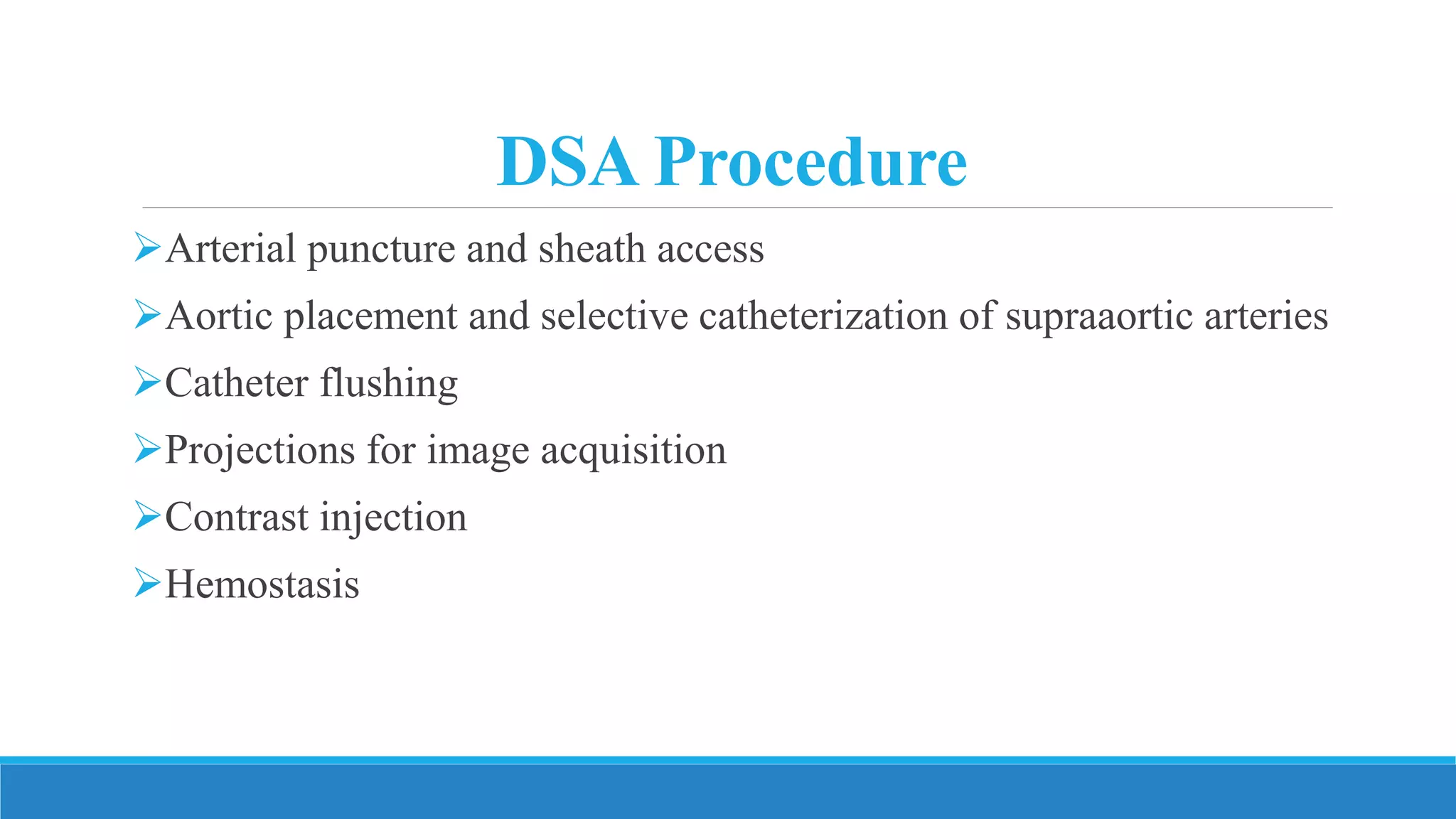Diagnostic procedure of dsa and management of its | PPTX