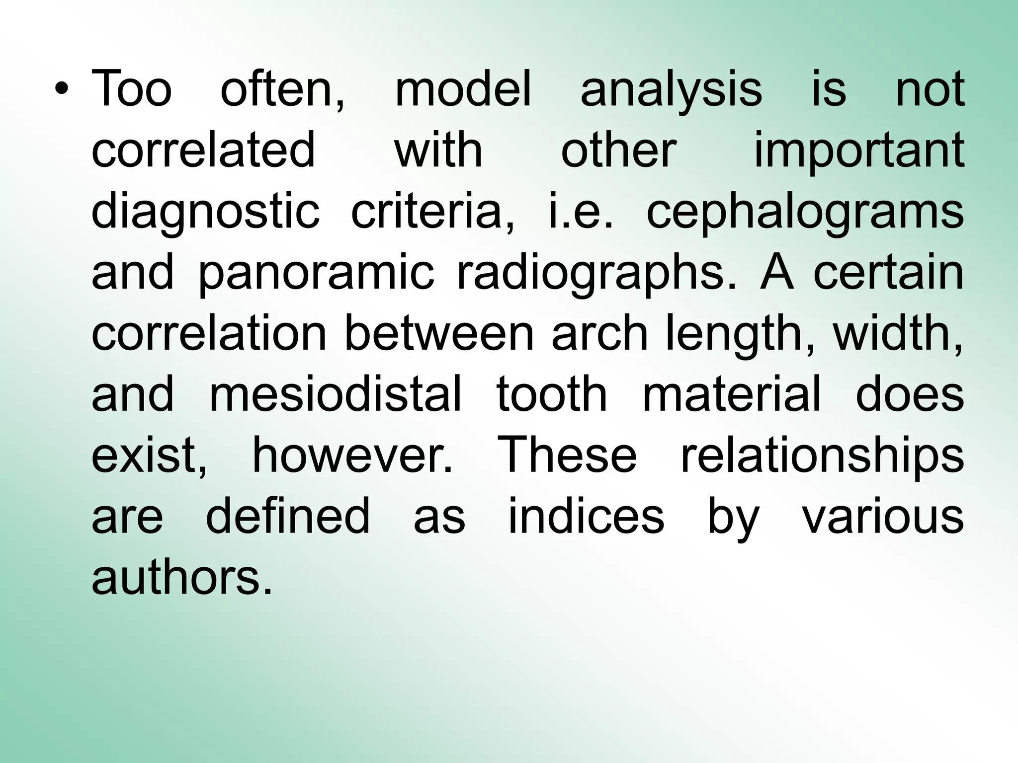 the orthodontic diagnostic procedures 4 | PPT