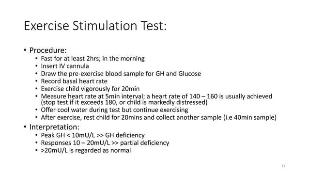 Diagnostic procedures and dynamic tests | PPTX | Endocrine and ...