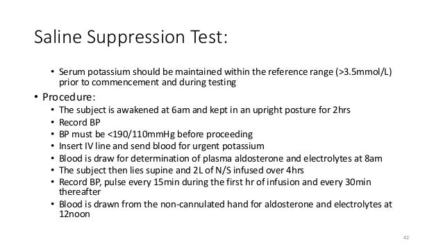 Diagnostic procedures and dynamic tests