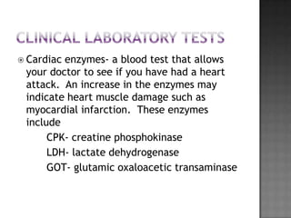 Diagnostic procedures for coronary heart disease | PPT