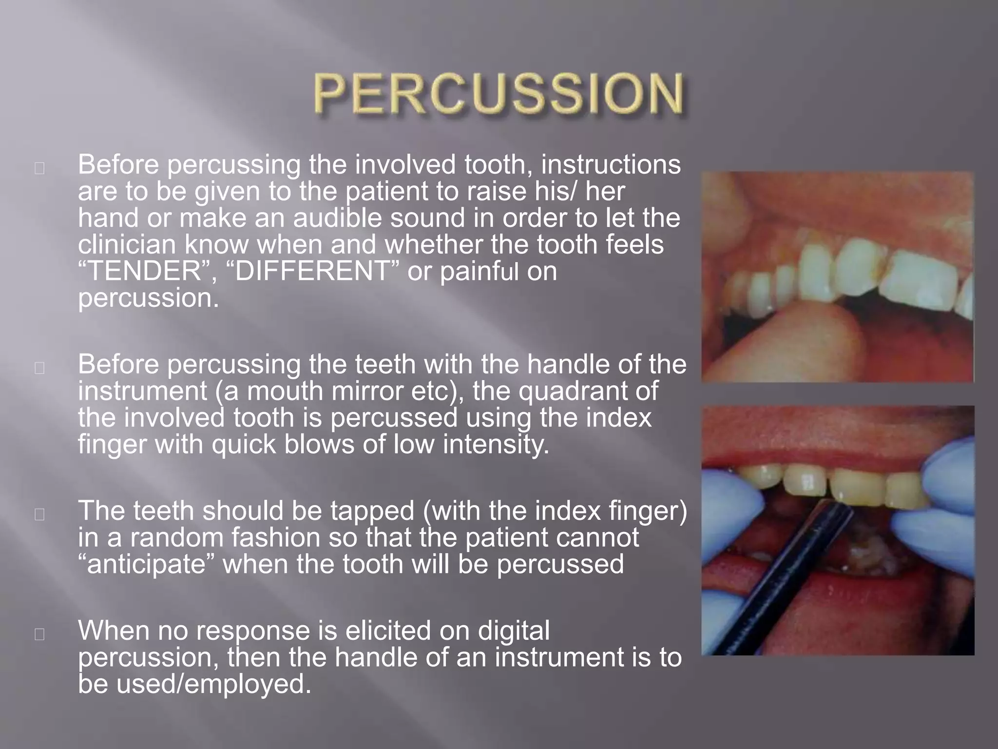 Diagnostic procedures in endodontics | PPTX