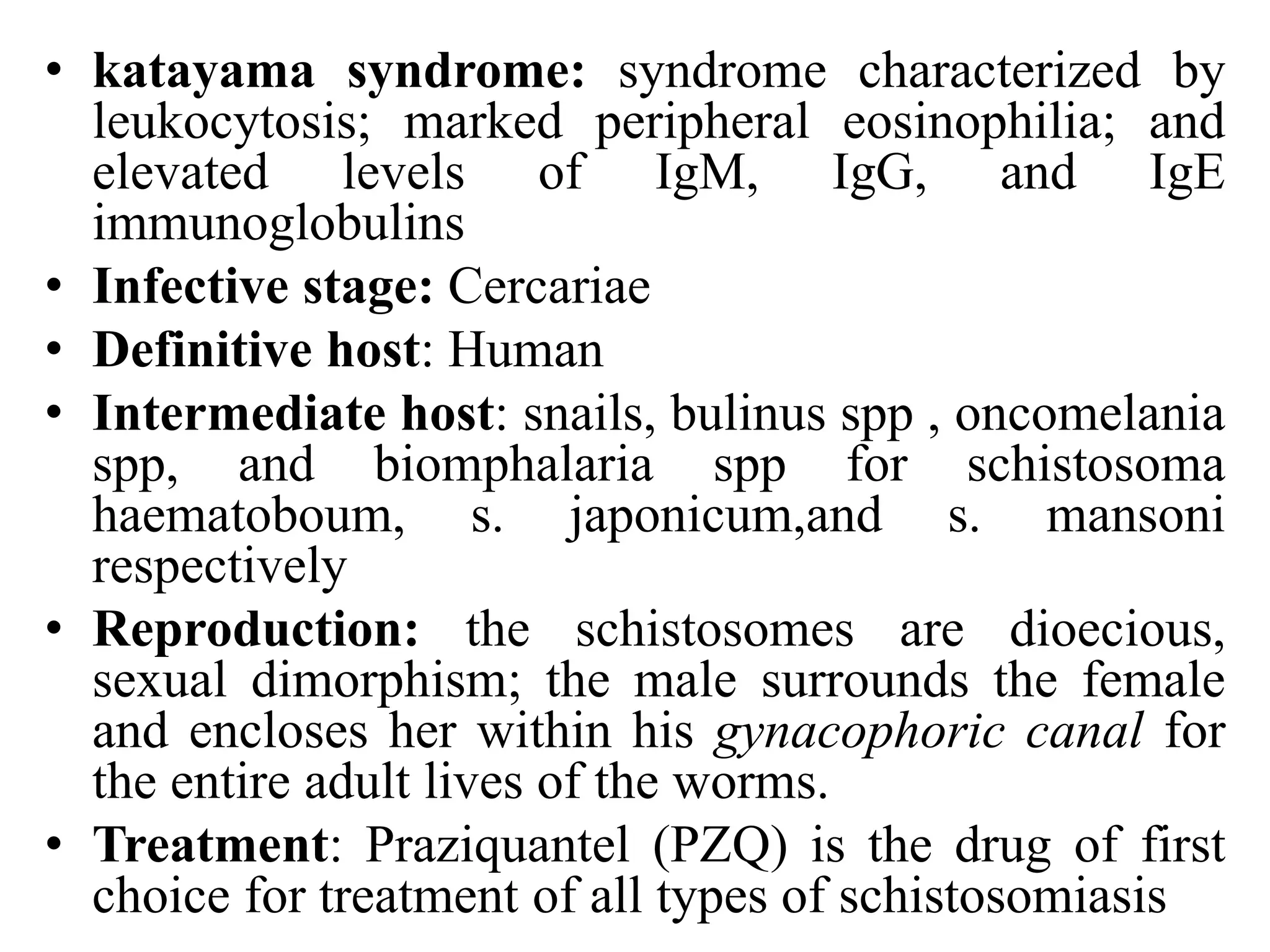 Diagnostic procedures of schistosomiasis | PPTX