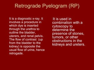 Diagnostic Procedures Of The Urinary System | PPT