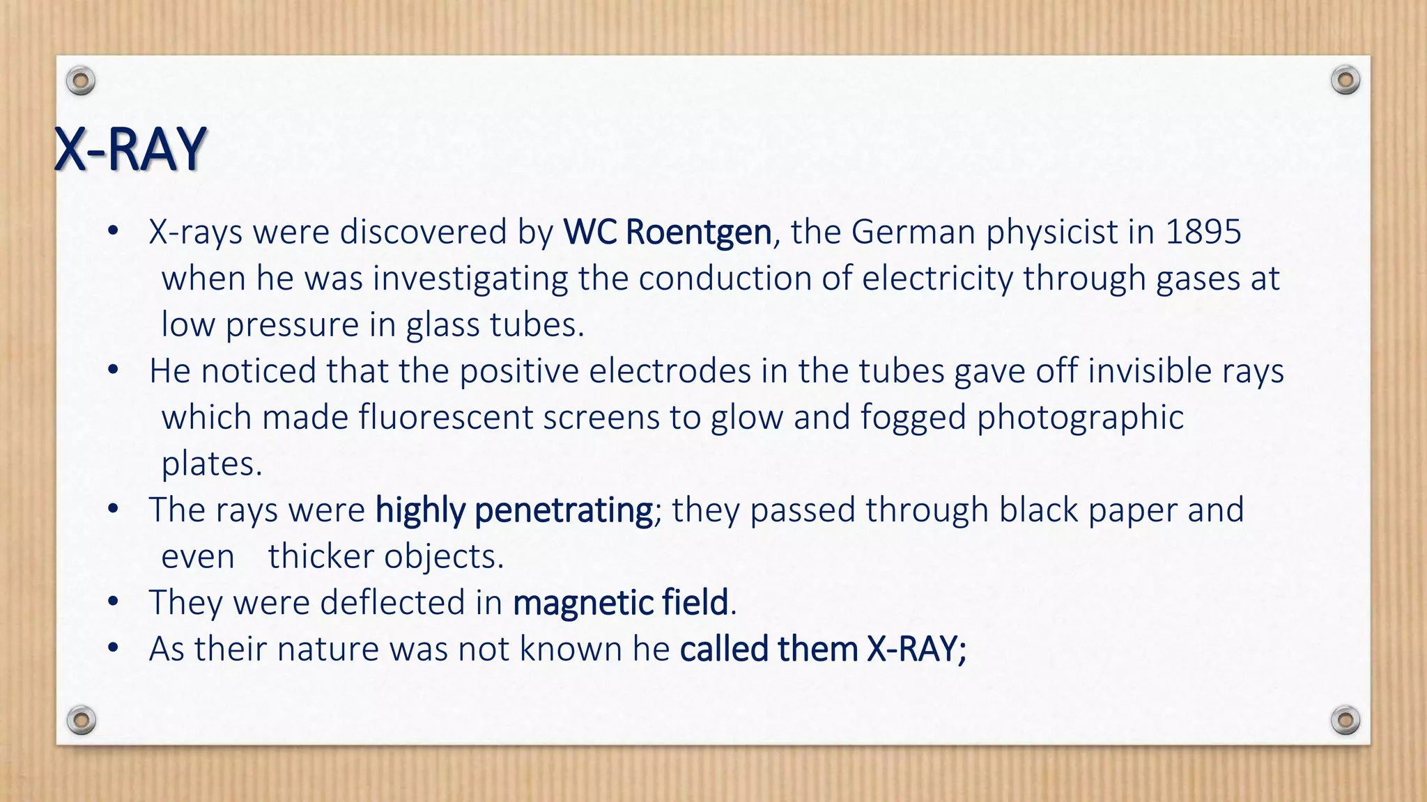 Diagnostic radiography concepts x ray equipment | PPTX