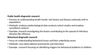 Diagnostic research-1-1 for Master in medecine | PPTX