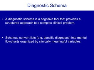 Diagnostic Schema | PPTX