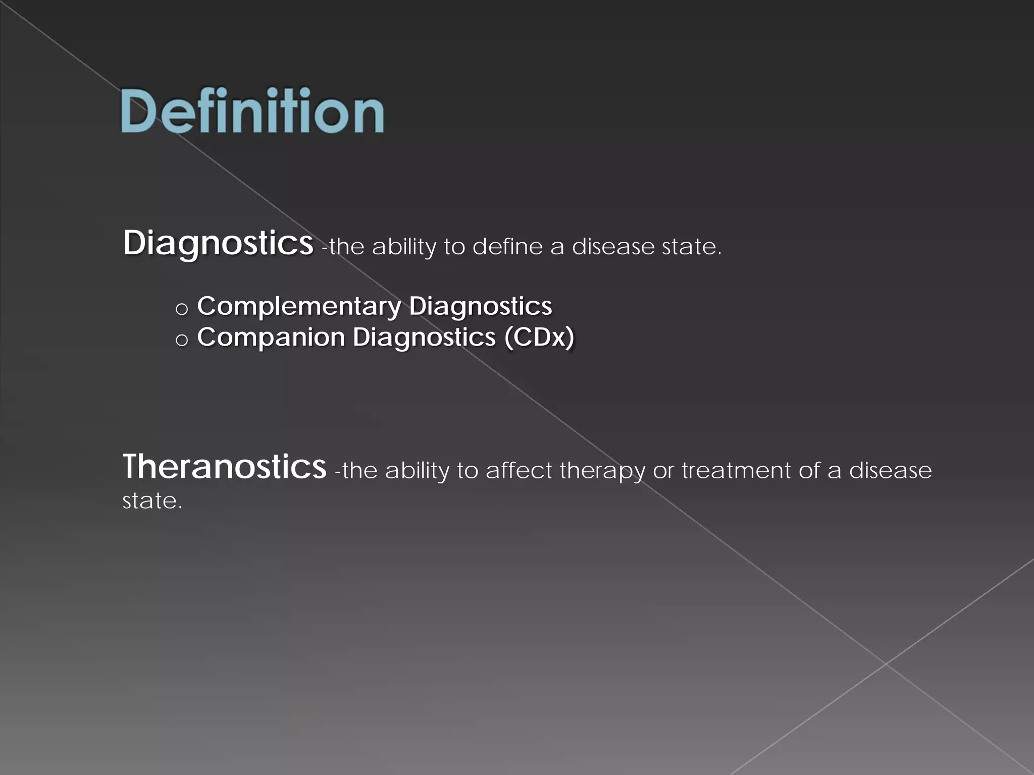 Complementary Tests and Companion Diagnostics in Oncology | PDF