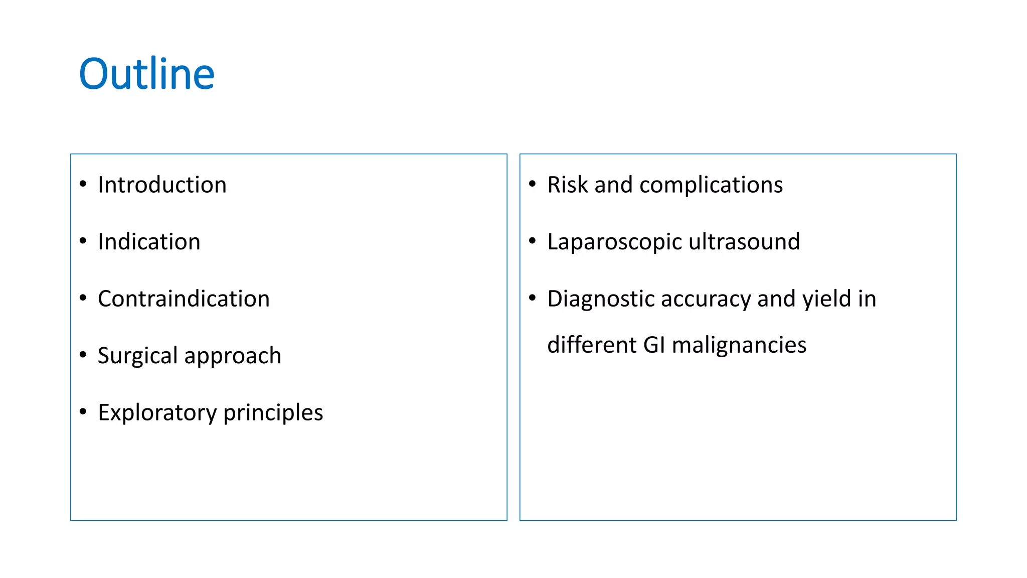 Diagnostic Staging Laparoscopy | PPT
