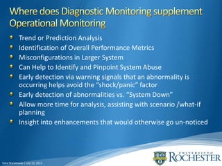 Diagnostic System Monitoring | PPT