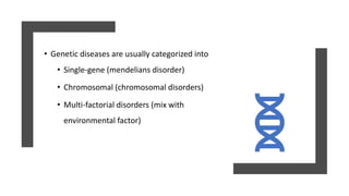 Diagnostic techniques for genetic disorders | PPTX