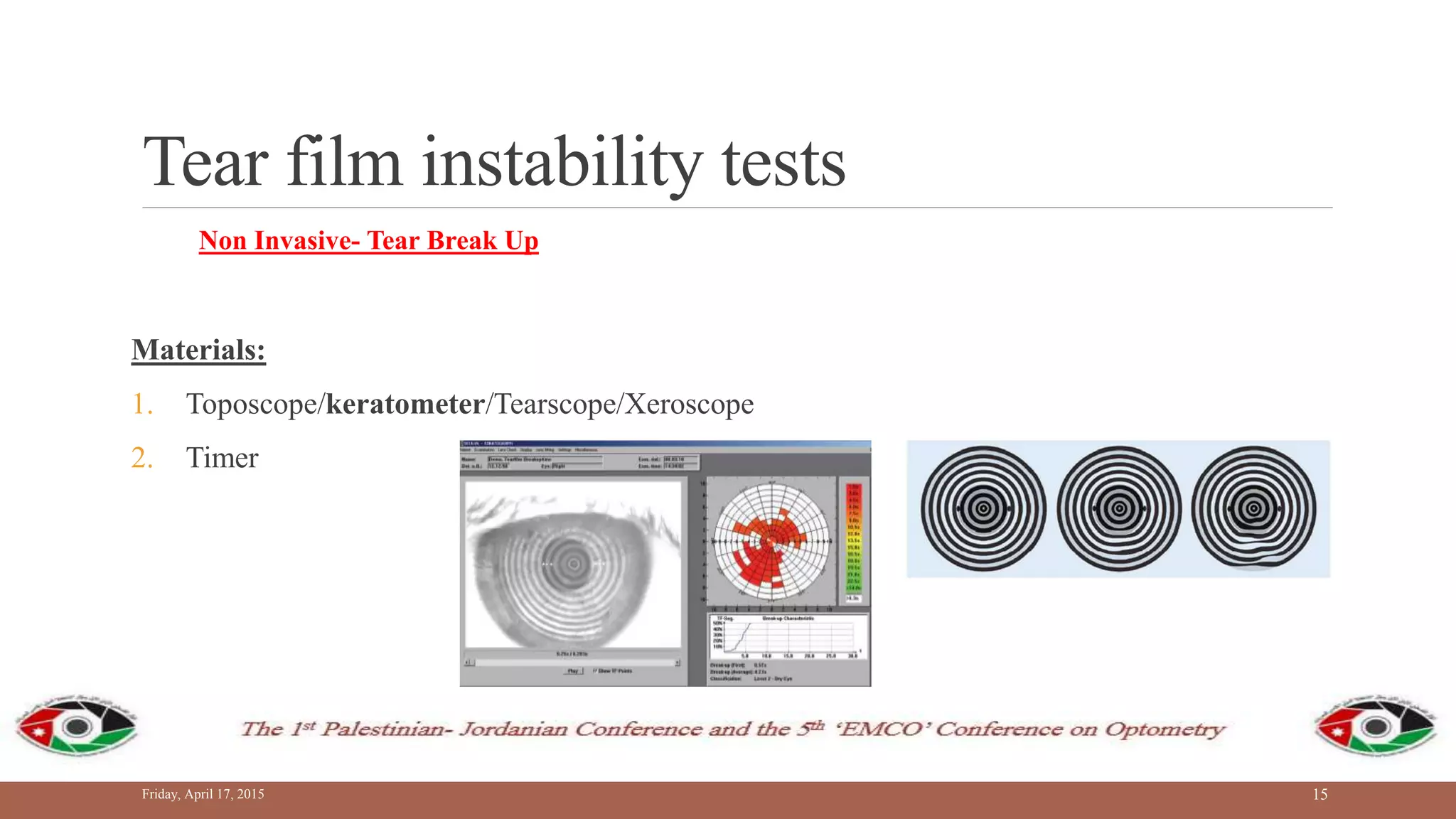 Diagnostic techniques of dry eye | PPTX | Eye and Vision Conditions ...
