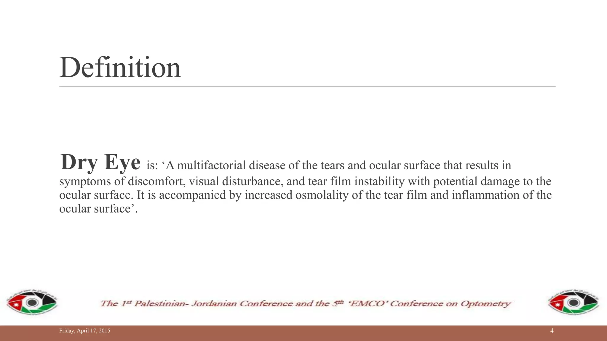 Diagnostic techniques of dry eye | PPTX | Eye and Vision Conditions ...