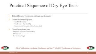 Diagnostic techniques of dry eye | PPTX