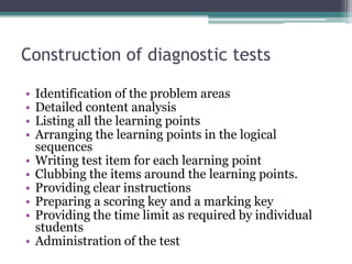 Diagnostic test | PPTX