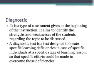 Diagnostic test | PPT