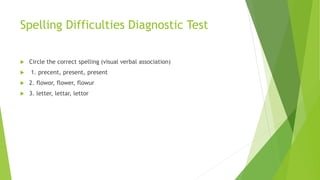 Diagnostic test | PPTX