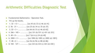 Diagnostic test | PPTX