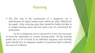 Diagnostic test | PPTX