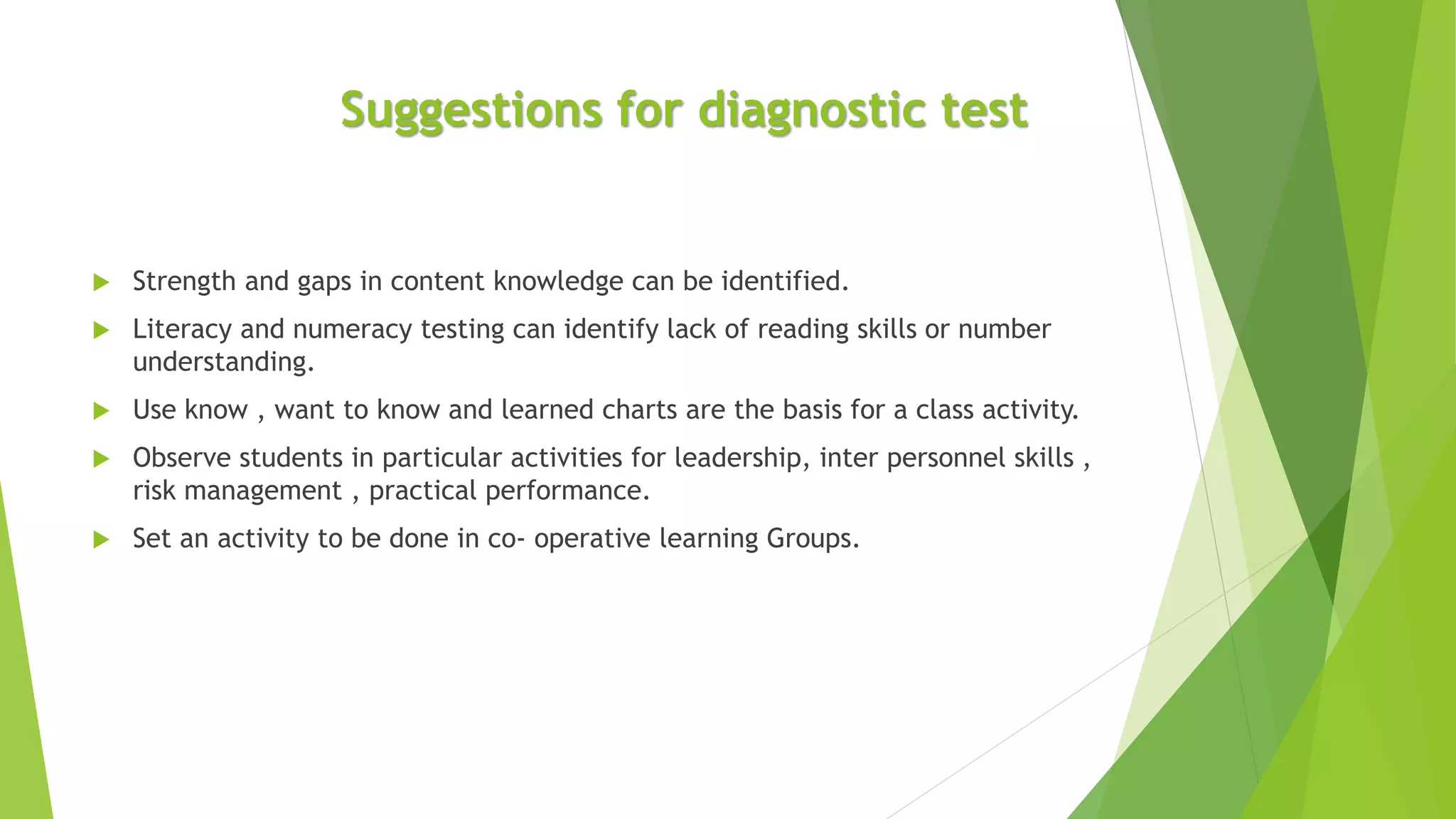 Diagnostic test | PPTX