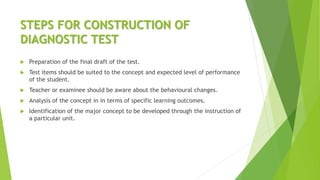 Diagnostic test | PPTX | Educational Assessment | Education