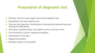 Diagnostic test | PPTX | Educational Assessment | Education