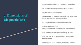 Diagnostic test | PPTX