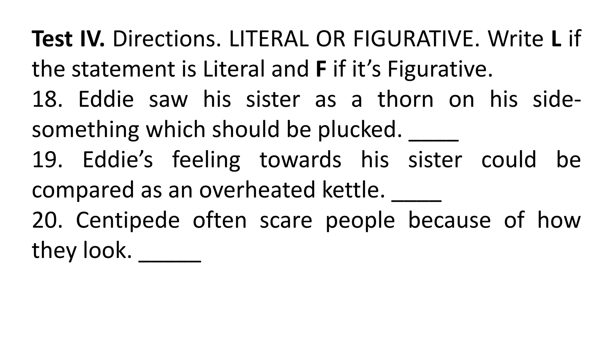 Diagnostic Test in English 7 Diagnostic test | PPTX