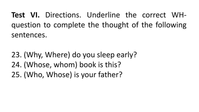 Diagnostic Test in English 7 Diagnostic test | PPTX
