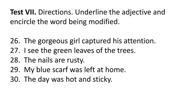 Diagnostic Test in English 7 Diagnostic test | PPTX