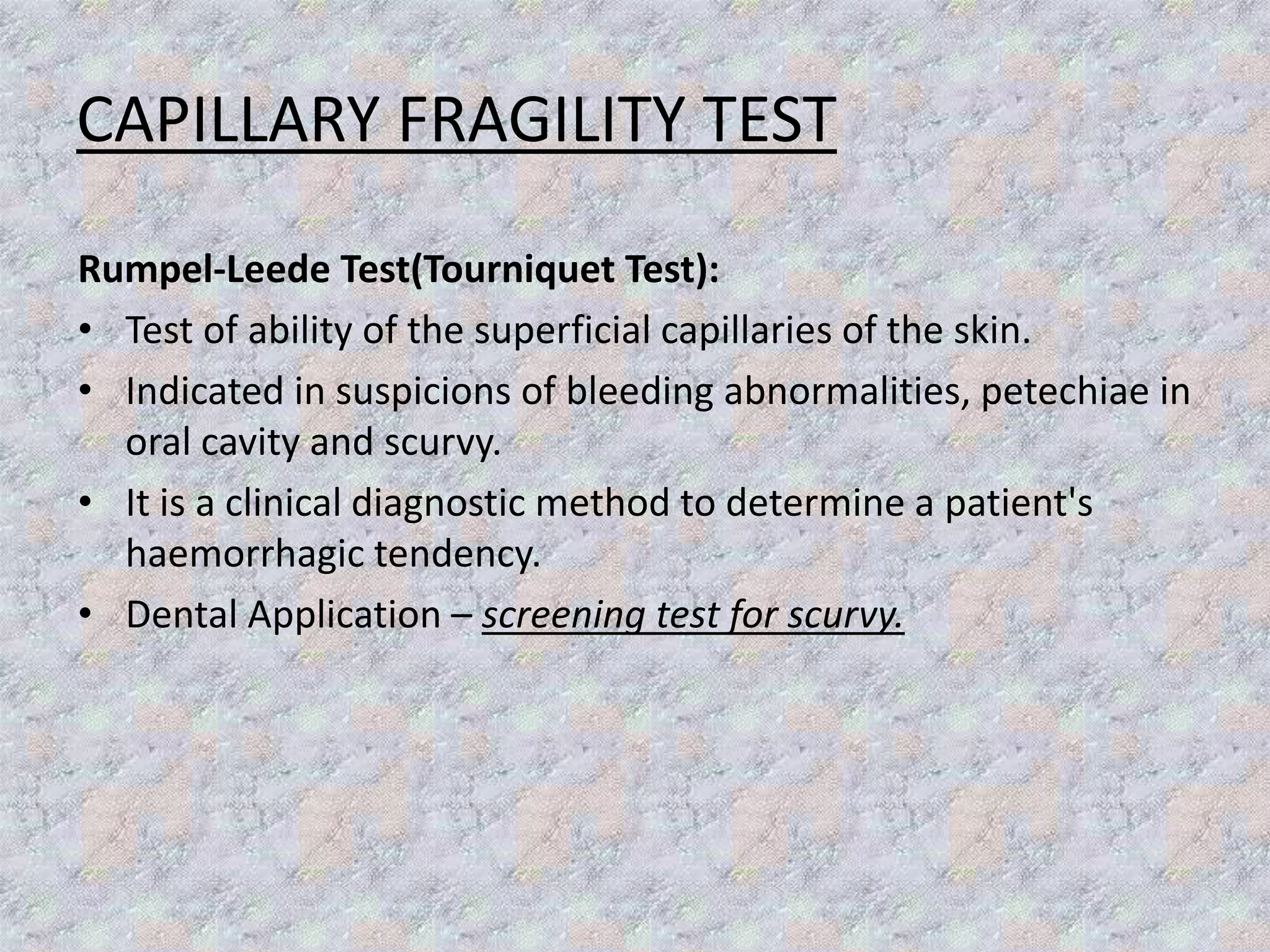 Diagnostic test and investigation in periodontology | PPTX