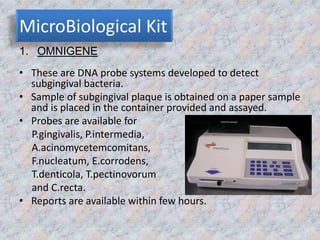 Diagnostic test and investigation in periodontology | PPTX