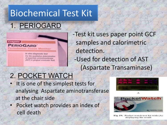 Diagnostic test and investigation in periodontology | PPTX